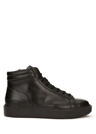 Beymen Club Erkek Siyah Deri Sneaker 40