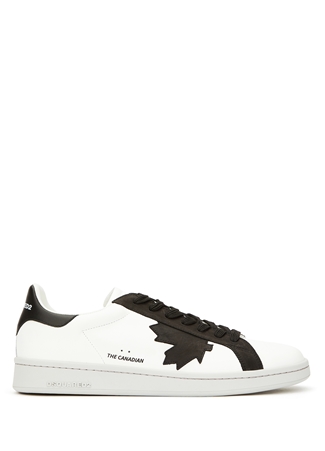 Dsquared2 Erkek Siyah Beyaz Logo Detaylı Deri Sneaker 4 EU Dsquared2 Erkek Siyah Beyaz Logo Detaylı Deri Sneaker 4 EU