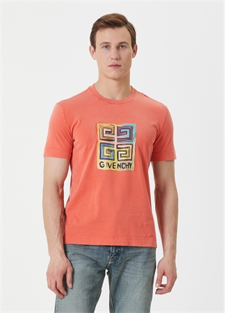 Givenchy Erkek Slim Fit 4g Sun Turuncu Logolu T-shirt S Eu Givenchy Erkek Slim Fit 4g Sun Turuncu Logolu T-shirt S Eu