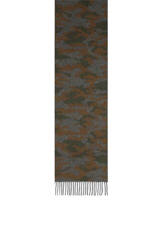 Begg&Co Erkek Yeşil Kamuflaj Desenli Kaşmir Atkı EU Begg&Co Erkek Yeşil Kamuflaj Desenli Kaşmir Atkı EU