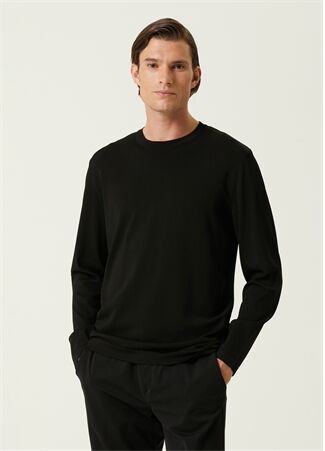 Network Erkek Slim Fit Siyah Kazak XS EU