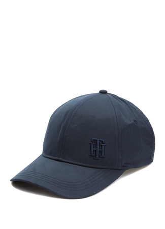 Tommy Hilfiger Kadın Fresh Lacivert Logo Nakışlı Şapka Mavi Eu