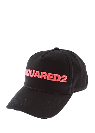 Dsquared2 Kadın Siyah Logo Nakışlı Şapka EU