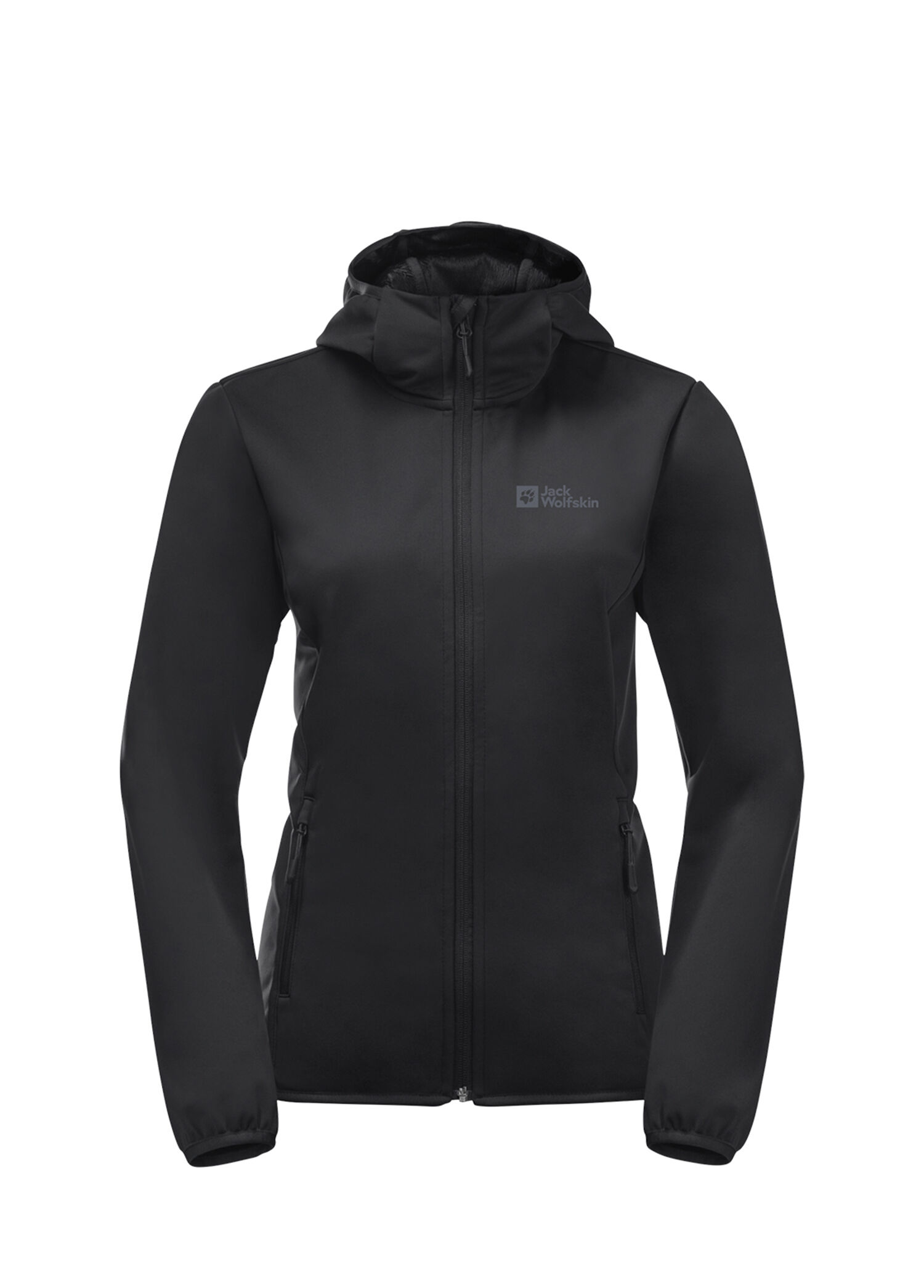 Jack Wolfskin BLACK Kadın Windhain Hoody Kadın Softshell Ceket 1119888 ...