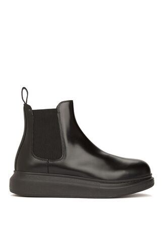 Alexander McQueen Kadın Siyah Deri Bot 36 EU