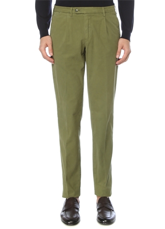 Zanella Erkek Yeşil Normal Bel Dar Paça Pantolon 50 IT