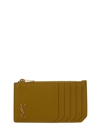 Kadın Yeşil Logolu Deri Kartlık EU