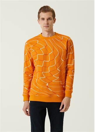Urban Theory Turuncu Baskılı Sweatshirt S EU Urban Theory Turuncu Baskılı Sweatshirt S EU