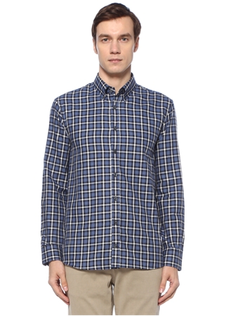 Beymen Collection Erkek Comfort Fit Mavi Kareli Gömlek M EU Beymen Collection Erkek Comfort Fit Mavi Kareli Gömlek M EU