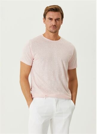 Network Erkek Slim Fit Pembe T-shirt Xs Eu