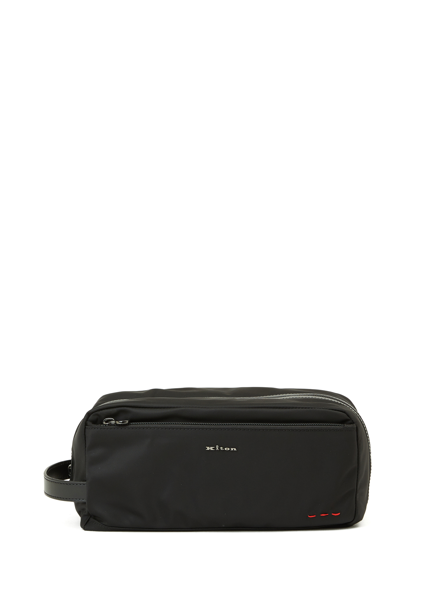Kiton Siyah Erkek Siyah Logolu Tıraş Çantası 1792143 | Beymen