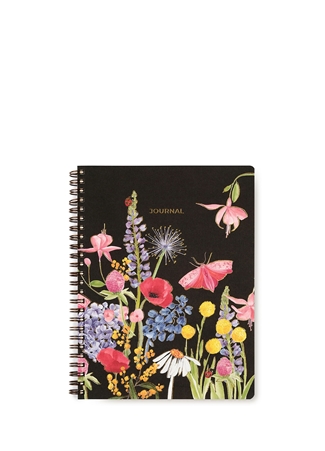 Fonfique Kadın Jardin Spiralli Çizgili Defter Siyah EU Fonfique Kadın Jardin Spiralli Çizgili Defter Siyah EU