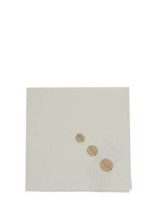 Coral&Co. Studio Beyaz Bej Nakışlı 2li Keten Peçete Seti Coral&Co. Studio Beyaz Bej Nakışlı 2li Keten Peçete Seti