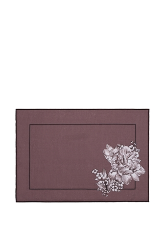 Golden Table Home Melbourne Bordo Desenli Keten Amerikan Servis Seti Golden Table Home Melbourne Bordo Desenli Keten Amerikan Servis Seti