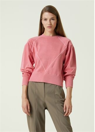 Beymen Club Kadın Pembe Bisiklet Yaka Yarasa Kol Sweatshirt S