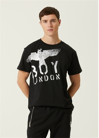 Boy London Erkek Siyah Logolu T-shirt S EU Boy London Erkek Siyah Logolu T-shirt S EU
