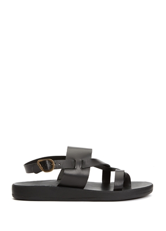 Ancient Greek Sandals Erkek Siyah Deri Sandalet 40 Eu Ancient Greek Sandals Erkek Siyah Deri Sandalet 40 Eu