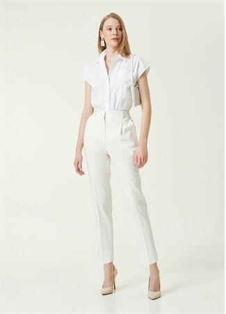 Beymen Club Kadın Beyaz Cigarette Pantolon 34