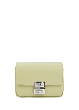 Givenchy Kadın 4G Small Yeşil Logolu Deri Omuz Çantası EU Givenchy Kadın 4G Small Yeşil Logolu Deri Omuz Çantası EU