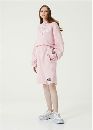 VETEMENTS Kadın Pembe Logolu Şort S EU