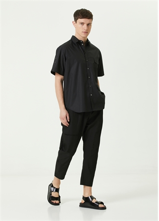 Isabel Benenato Erkek Siyah Beli Kordonlu Cropped Pantolon 46 IT Isabel Benenato Erkek Siyah Beli Kordonlu Cropped Pantolon 46 IT