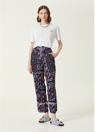 Etoile Isabel Marant Kadın Ryama Siyah Desenli Pantolon 34 Fr Etoile Isabel Marant Kadın Ryama Siyah Desenli Pantolon 34 Fr