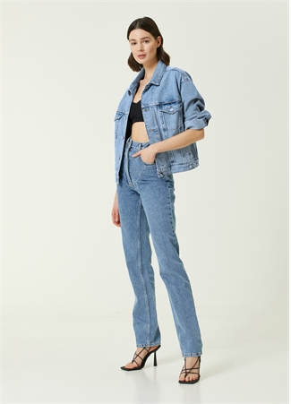 Magda Butrym Kadın PANTOLON Mavi 34 FR