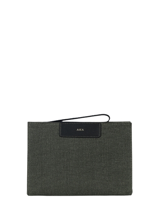 Aika Concept Koyu Yeşil Kanvas Clutch El Portföyü Eu Aika Concept Koyu Yeşil Kanvas Clutch El Portföyü Eu