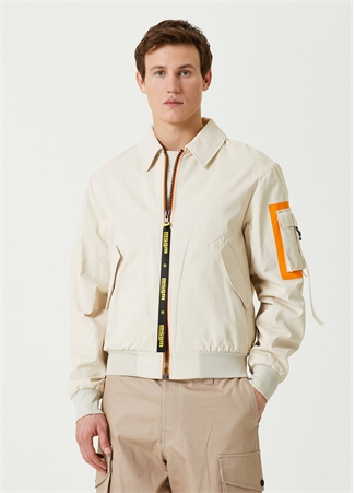 Msgm Erkek Ekru Logo Detaylı Ceket Bej 54 IT Msgm Erkek Ekru Logo Detaylı Ceket Bej 54 IT