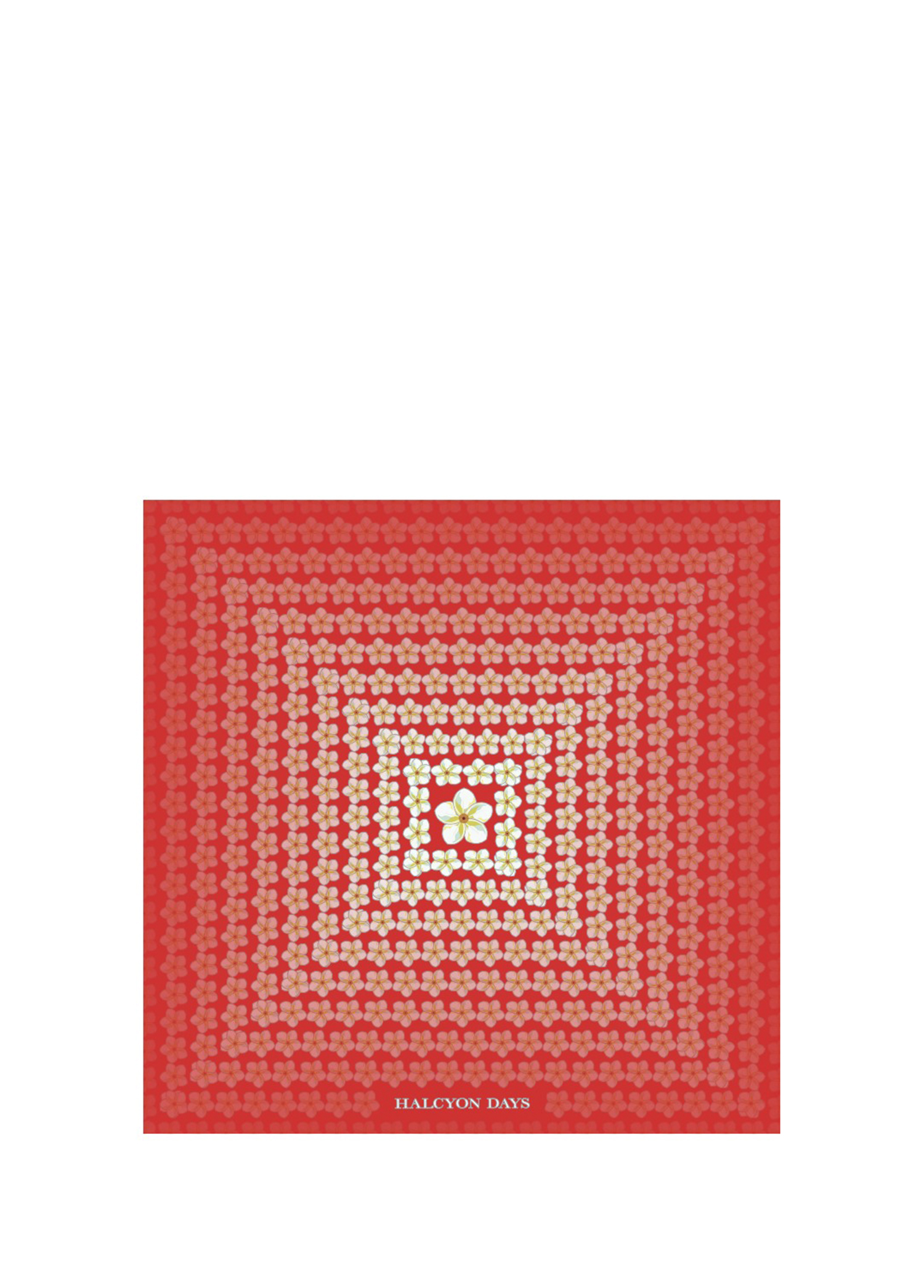 Halcyon Days - Tropical Fade Red Scarf