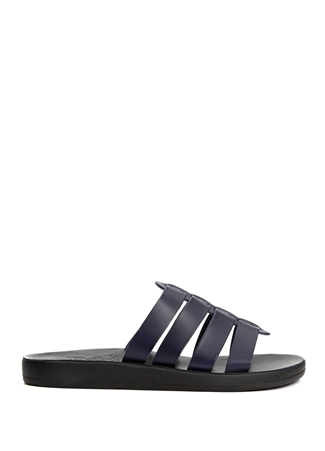 Ancient Greek Sandals Erkek Lacivert Deri Terlik 4 Eu Ancient Greek Sandals Erkek Lacivert Deri Terlik 4 Eu