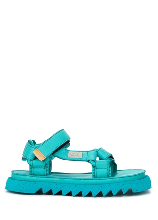 Marsell Kadın Turkuaz Deri Sandalet Mavi 36 EU