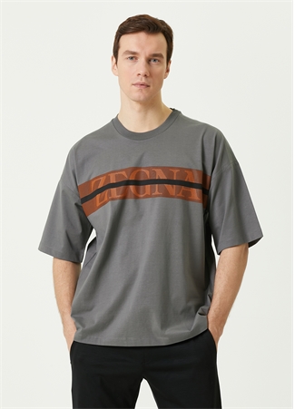 Zegna Erkek Use The Existing Gri Logolu T-shirt L IT