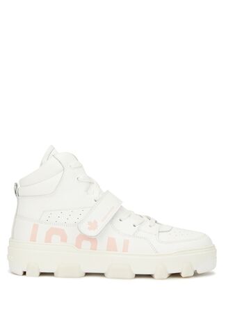 Dsquared2 Kadın Beyaz Logolu Deri Sneaker 40 EU