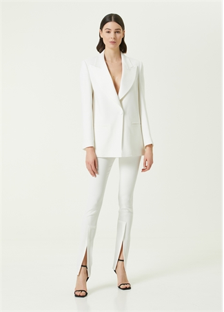Muse For All Kadın Cindy Beyaz Yırtmaç Detaylı Tayt 36 EU