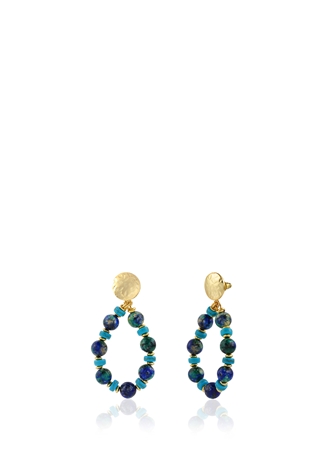 Berrin Özkan Kadın Festive Turkuaz Lapis Küpe Mavi EU Berrin Özkan Kadın Festive Turkuaz Lapis Küpe Mavi EU