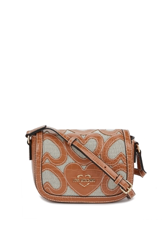 Love Moschino Kadın Taba Kalp Detaylı Omuz Çantası Turuncu EU Love Moschino Kadın Taba Kalp Detaylı Omuz Çantası Turuncu EU