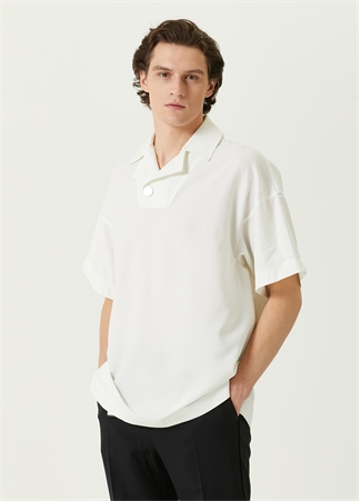 Wooyoungmi Erkek Beyaz Logo Detaylı T-shirt 46 It Wooyoungmi Erkek Beyaz Logo Detaylı T-shirt 46 It