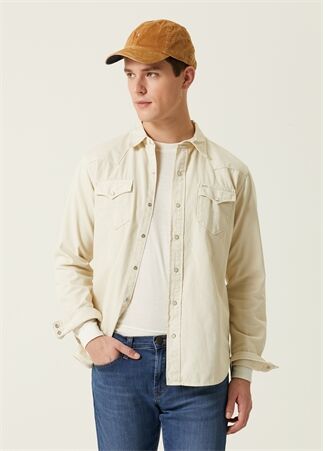 Polo Ralph Lauren Erkek Bej Gömlek S EU