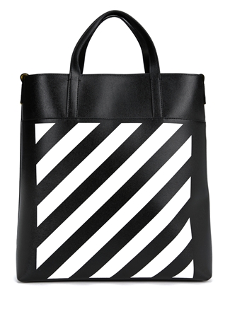 Off-White Erkek Siyah Verev Çizgili El Çantası EU Off-White Erkek Siyah Verev Çizgili El Çantası EU