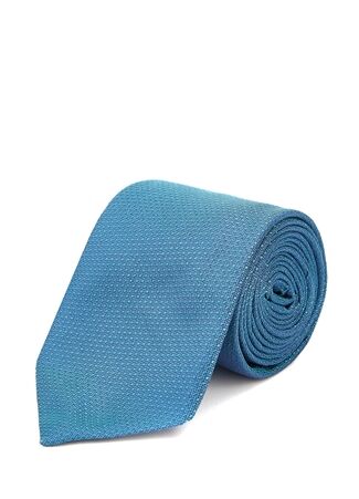 Pal Zileri Erkek Mavi Dokulu İpek Kravat EU