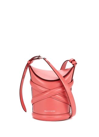 Alexander McQueen Kadın Mercan Omuz Çantası Kırmızı EU