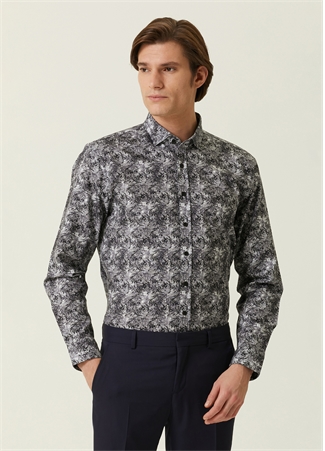 Network Erkek Slim Fit Antrasit Gömlek Gri S EU Network Erkek Slim Fit Antrasit Gömlek Gri S EU