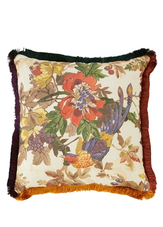 Etro Home Bej Çiçek Desenli 60x60 cm Dekoratif Yastık Etro Home Bej Çiçek Desenli 60x60 cm Dekoratif Yastık