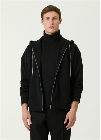 Jil Sander Erkek Siyah Kapüşonlu Logo Detaylı Sweatshirt S EU Jil Sander Erkek Siyah Kapüşonlu Logo Detaylı Sweatshirt S EU