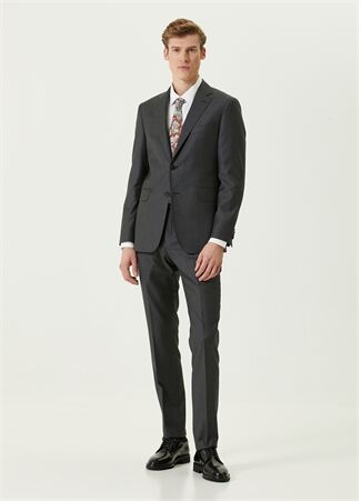 Beymen Collection Erkek Drop 7 Gri Kelebek Yaka Takım 60 IT