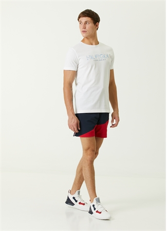 Tommy Hilfiger Erkek Colorblocked Logo Detaylı Şort Lacivert S EU Tommy Hilfiger Erkek Colorblocked Logo Detaylı Şort Lacivert S EU