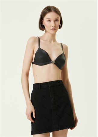 Academia Kadın Siyah Logo Detaylı Deri Büstiyer 36 EU Academia Kadın Siyah Logo Detaylı Deri Büstiyer 36 EU