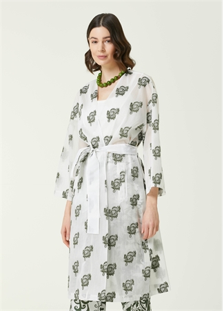 Beymen Collection Kadın Yeşil Çini Desenli Kuşaklı Uzun Hırka 36 Eu Beymen Collection Kadın Yeşil Çini Desenli Kuşaklı Uzun Hırka 36 Eu