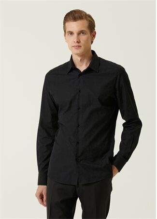 Palzileri Lab Erkek Siyah Desenli İngiliz Yaka Gömlek 4 IT Palzileri Lab Erkek Siyah Desenli İngiliz Yaka Gömlek 4 IT